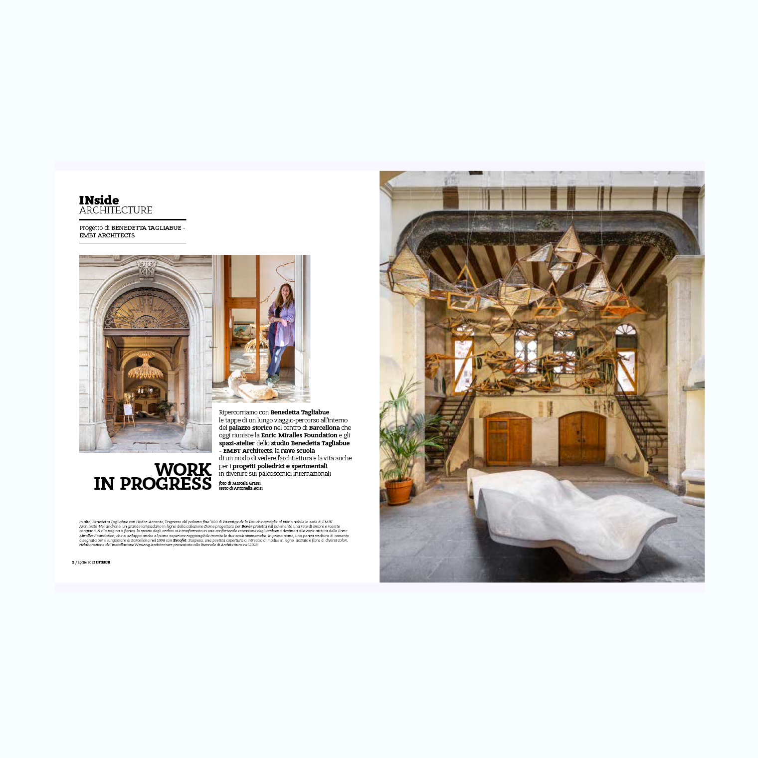 Interni Design Re-Evolution – ISSUE Nº 4 - Benedetta Tagliabue – EMBT